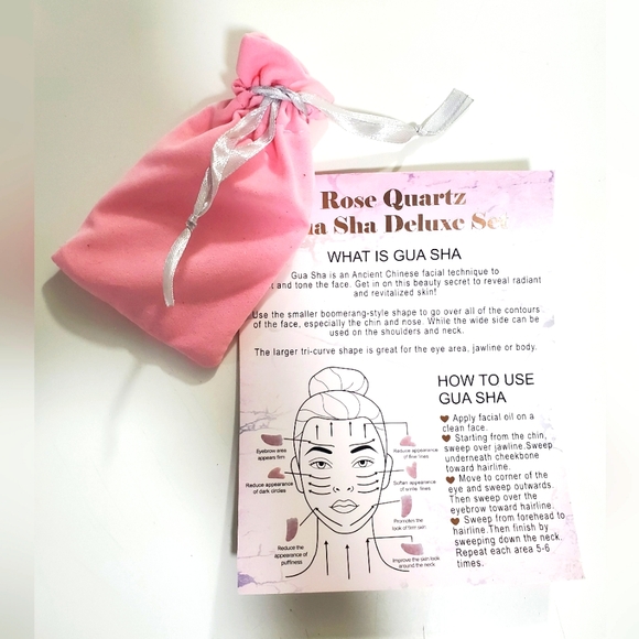 Bath | Rose Quartz Butterfly Gua Sha Facial Tool Sculpt Tone | Poshmark